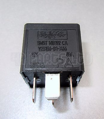 Land Rover Jaguar Multi-Use 4-Pin Black Relay 12V 40A FoMoCo 5M5T ...